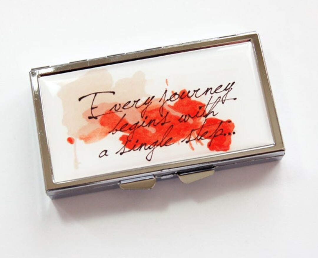 Pill Box, 7 Sections, Pill Case, 7 Day, Inspirational Saying ...