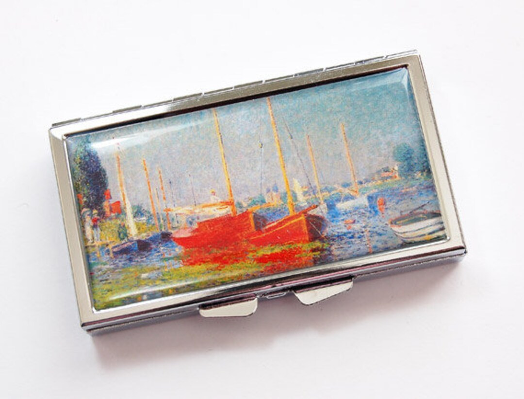 Monet Pill Box, Pill Case, Pill Box, Monet, Landscape, Impressionist ...