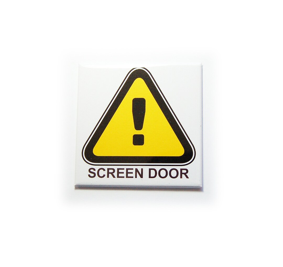 Warning Screen Door Sign, Protection for Your Screen Door 9996 - Etsy