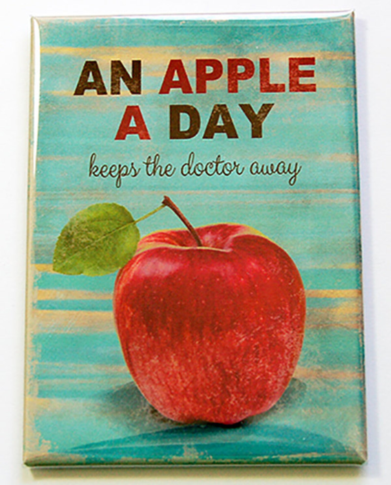 Apple Magnet an Apple a Day Kitchen Magnet Fridge Magnet | Etsy