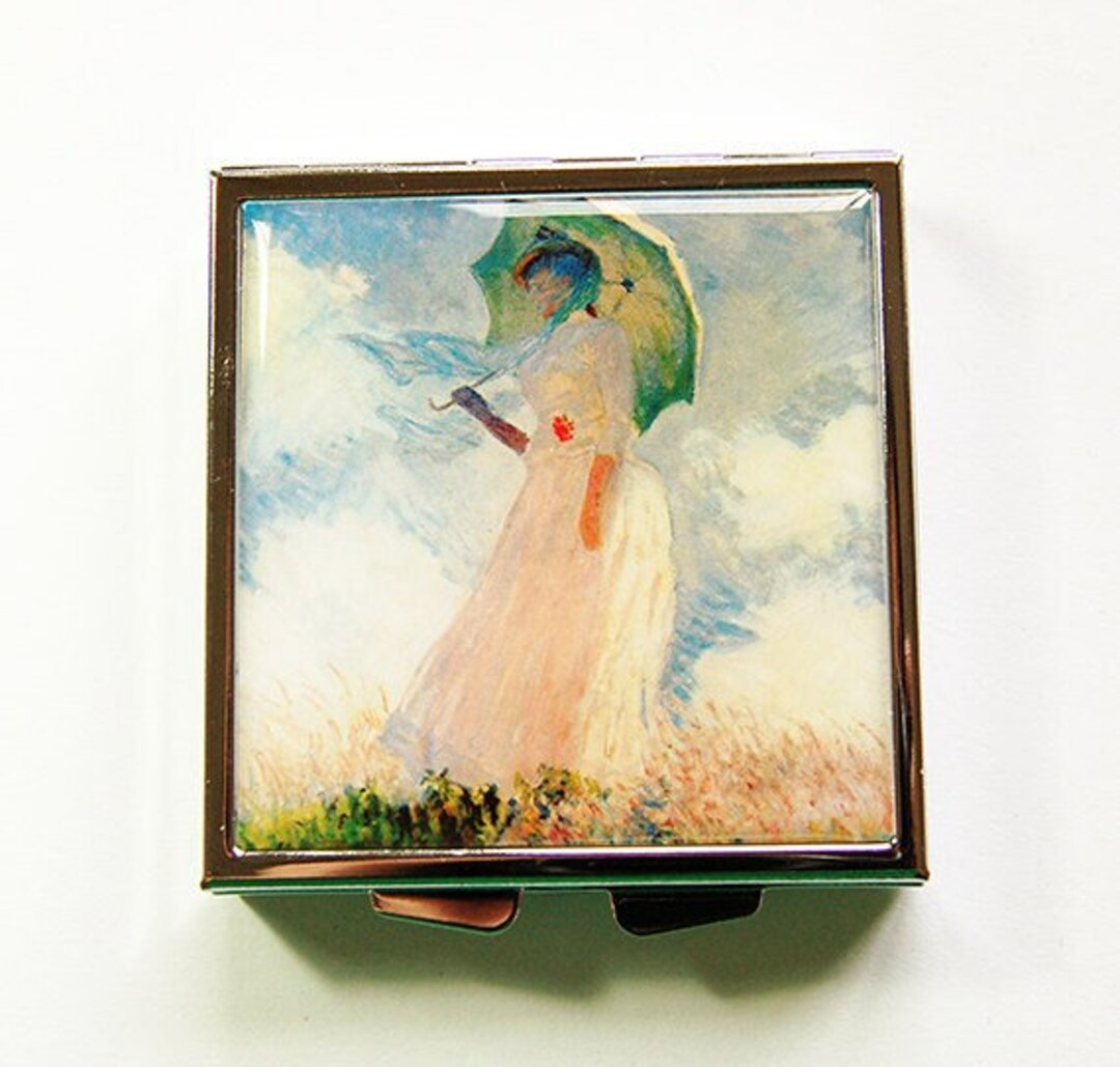 Monet Pill Box, Monet Pill Case, Pill Case, Pill Box, 4 Sections ...