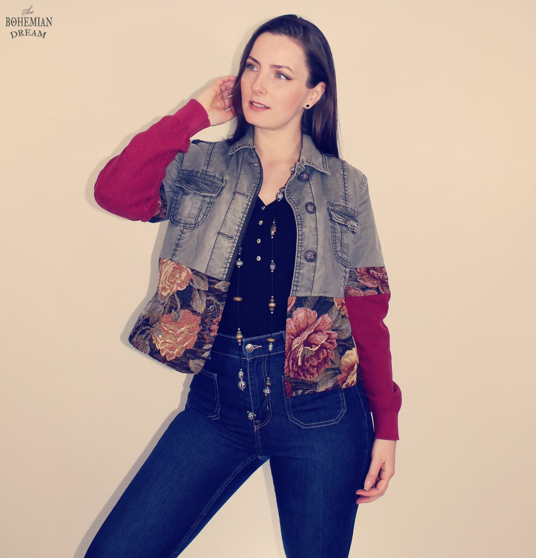 Upcycled Jacket, Upcycled Clothing for Women, Upcycled Vintage ...