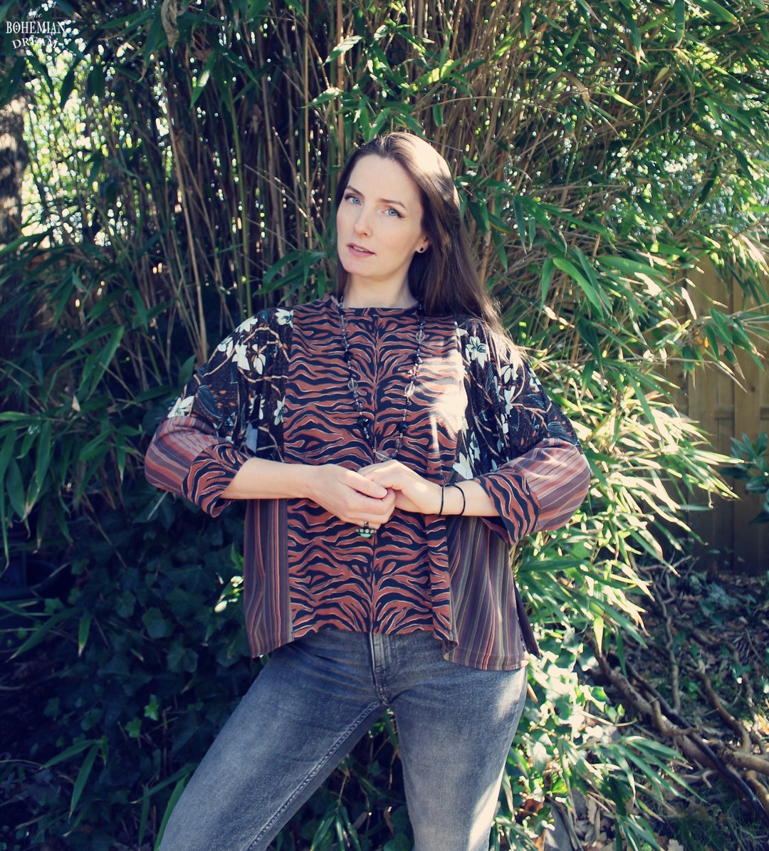 Upcycled Top Upcycled Clothing for Women Upcycled Top - Etsy