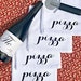 PIZZA PIZZA PIZZA Cloth Napkins Screened on White Cotton Blend Napkins ...