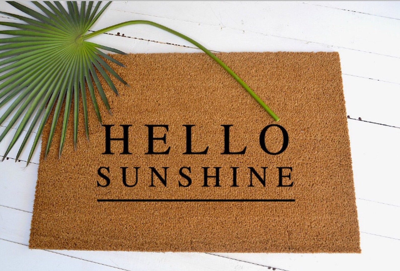 HELLO SUNSHINE Doormat ... Hand Painted Spring Summer Door Mat - Etsy