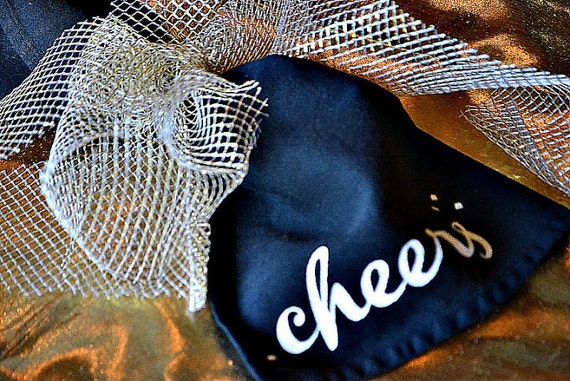 Items Similar To Holiday CHEERS Napkins Screen Printed On Black Cloth Napkins SET Of FOUR On items-similar-to-holiday-cheers-napkins-screen-printed-on-black-cloth-napkins-set-of-four-on