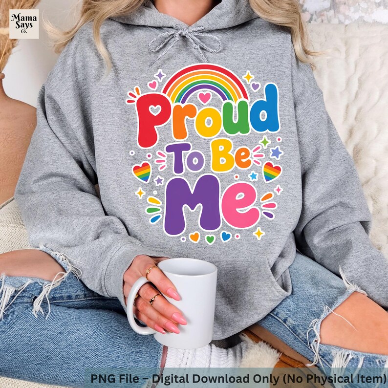 Proud to Be Me PNG, LGBTQ Quote, Pride Month, Colorful Shirt Design ...