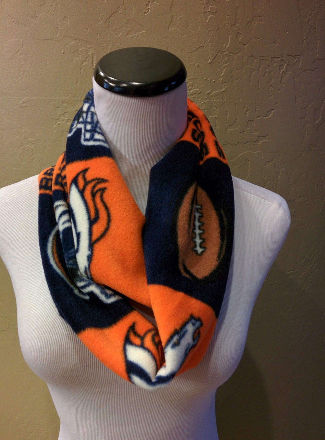 Denver Broncos Kids Team Color Handcrafted Infinity Style rally Scarf ...