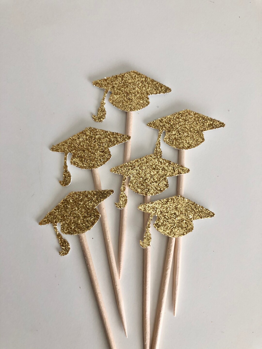 MINI Graduation Cap Cupcake Toppers or Food Picks. 2025 Graduate, Class ...