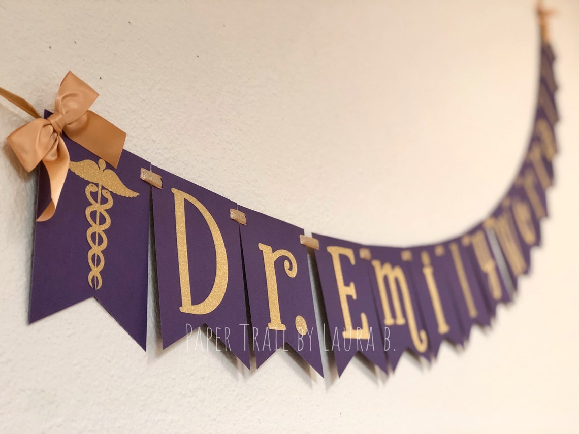 Congratulations Future Doctor Custom Name Banner. Class of - Etsy