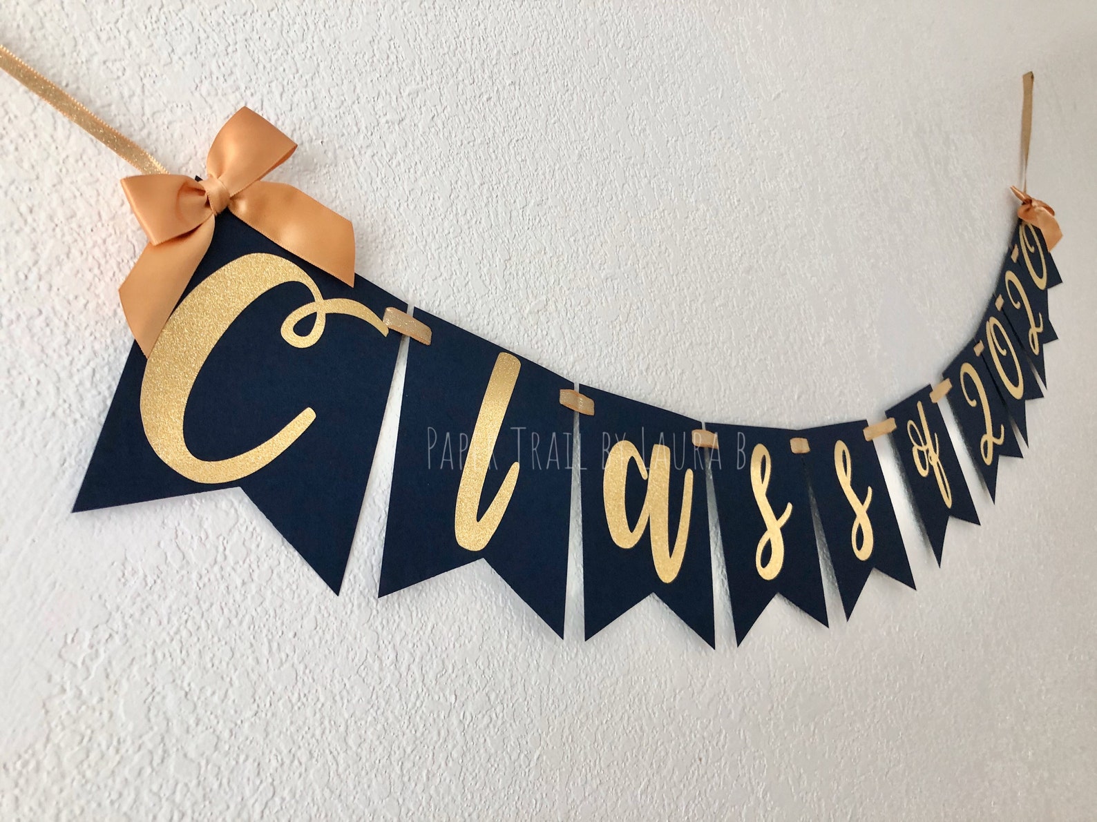 Navy and Gold Class of 2022 Graduation Banner. 2022 Grad. - Etsy