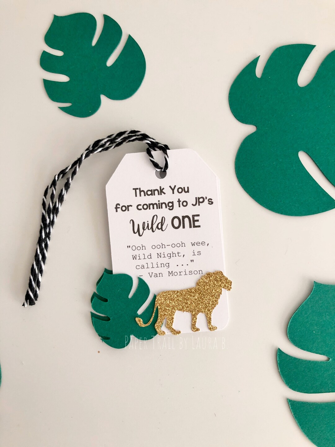 Safari Personalized Favor Tags for Birthday Party. Jungle or Zoo Theme ...
