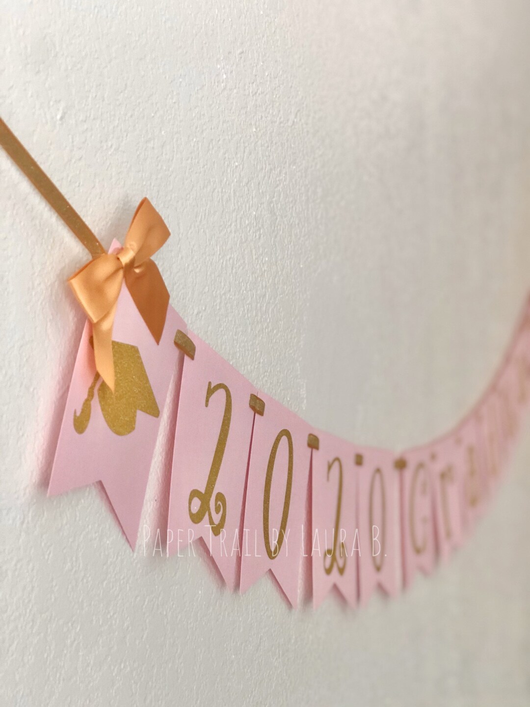 Class of 2023 Graduation Banner in Pink and Gold. 2023 Graduation Party ...
