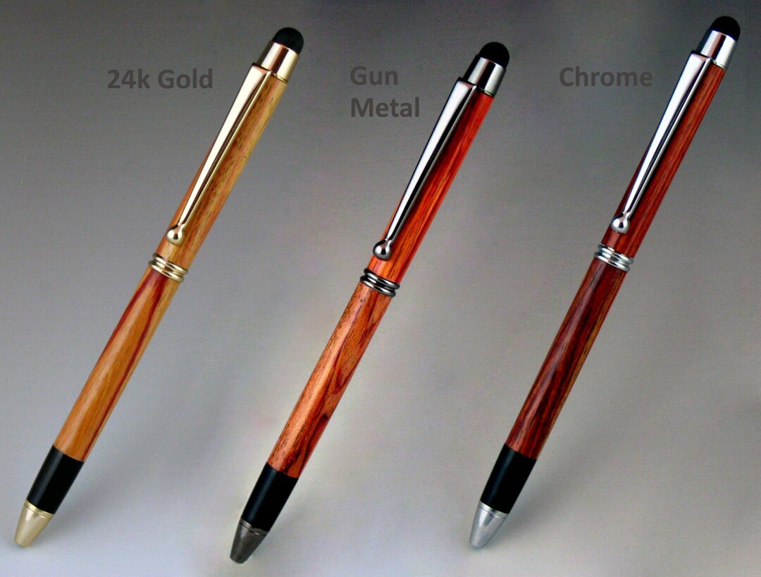Touch Stylus Pen, Exotic Wood Body, Black Stylus Tip - Etsy