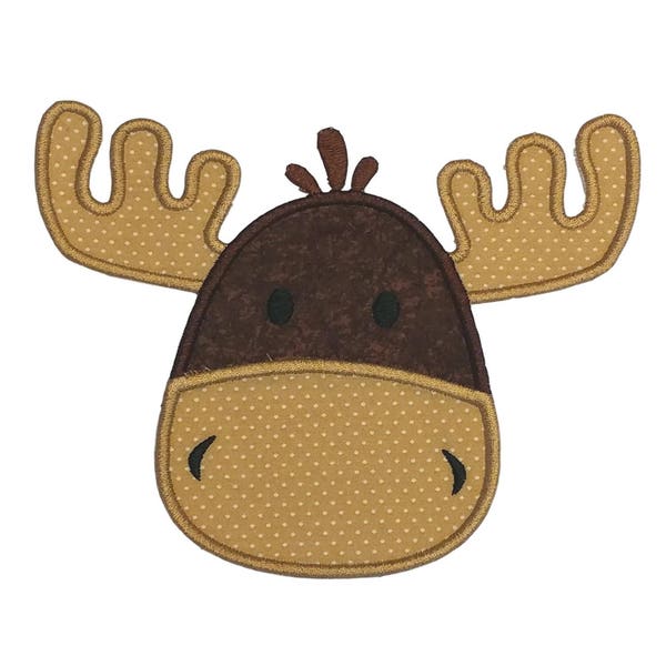 Moose Applique - Etsy