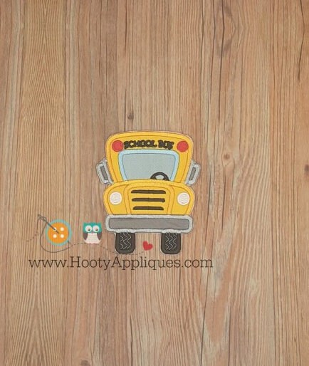 Embroidered School Bus Iron-on Applique Perfect for Quilts - Etsy
