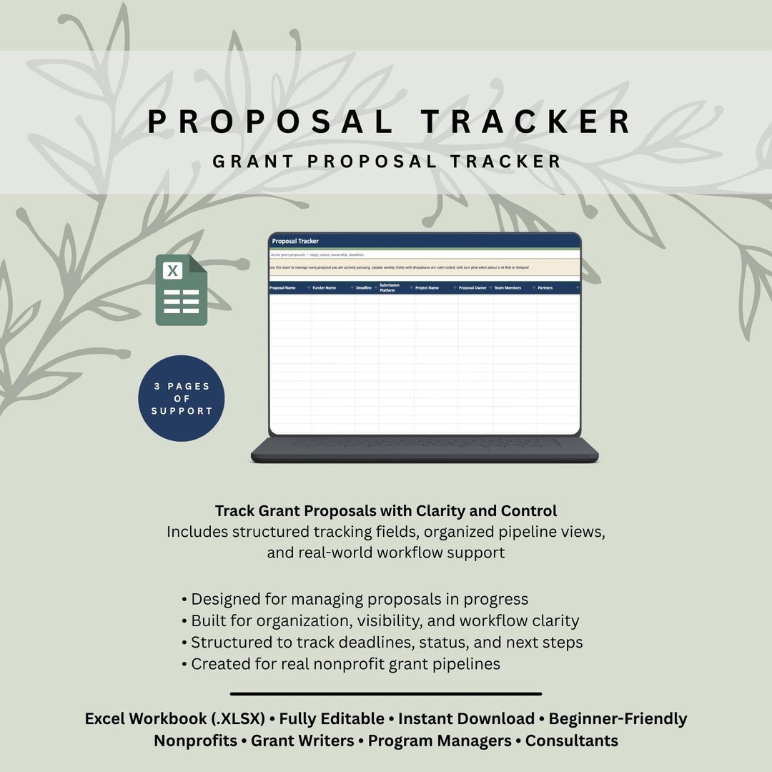 Grant Proposal Pipeline Tracker - Etsy Australia