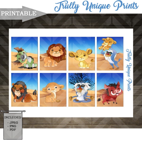 Lion King Stickers Printable - Etsy