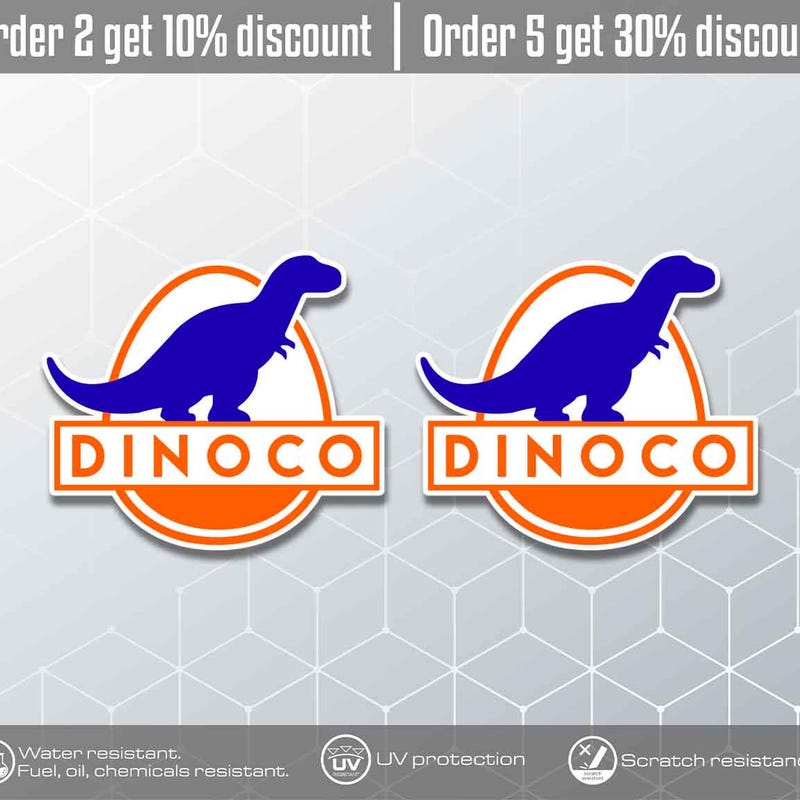 Dinoco Logo - Etsy