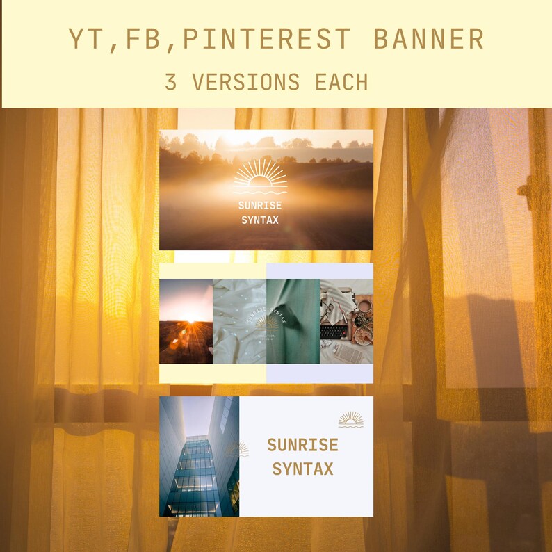 Sunrise Syntax Brand Kit | Developer Canva Templates (digital Download ...