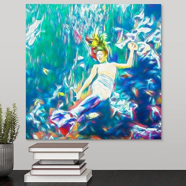 Abstract Mermaid Painting - Etsy