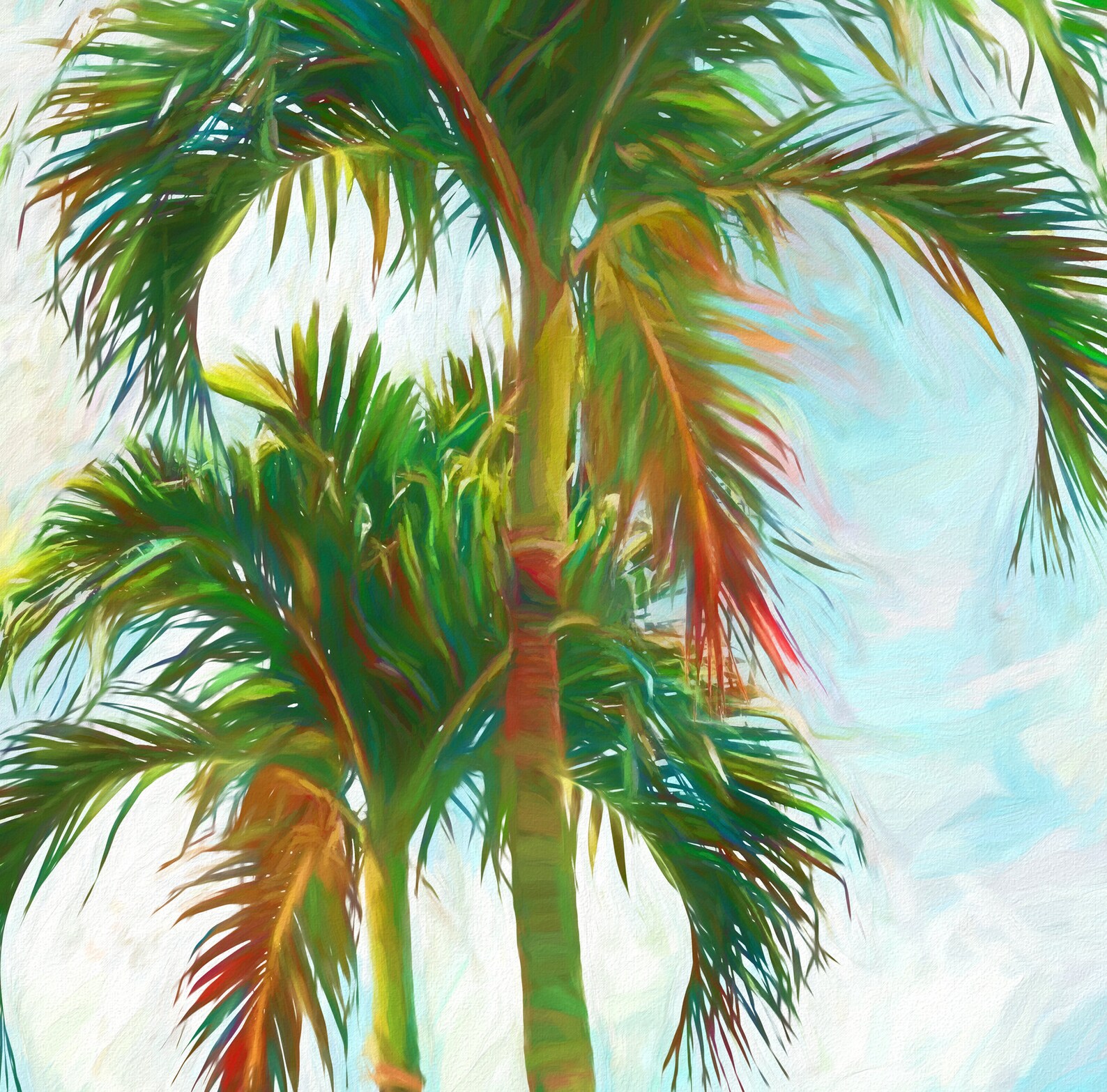 Palm Art Palm Tree Painting Iconic Palm Trees Palm Tree - Etsy