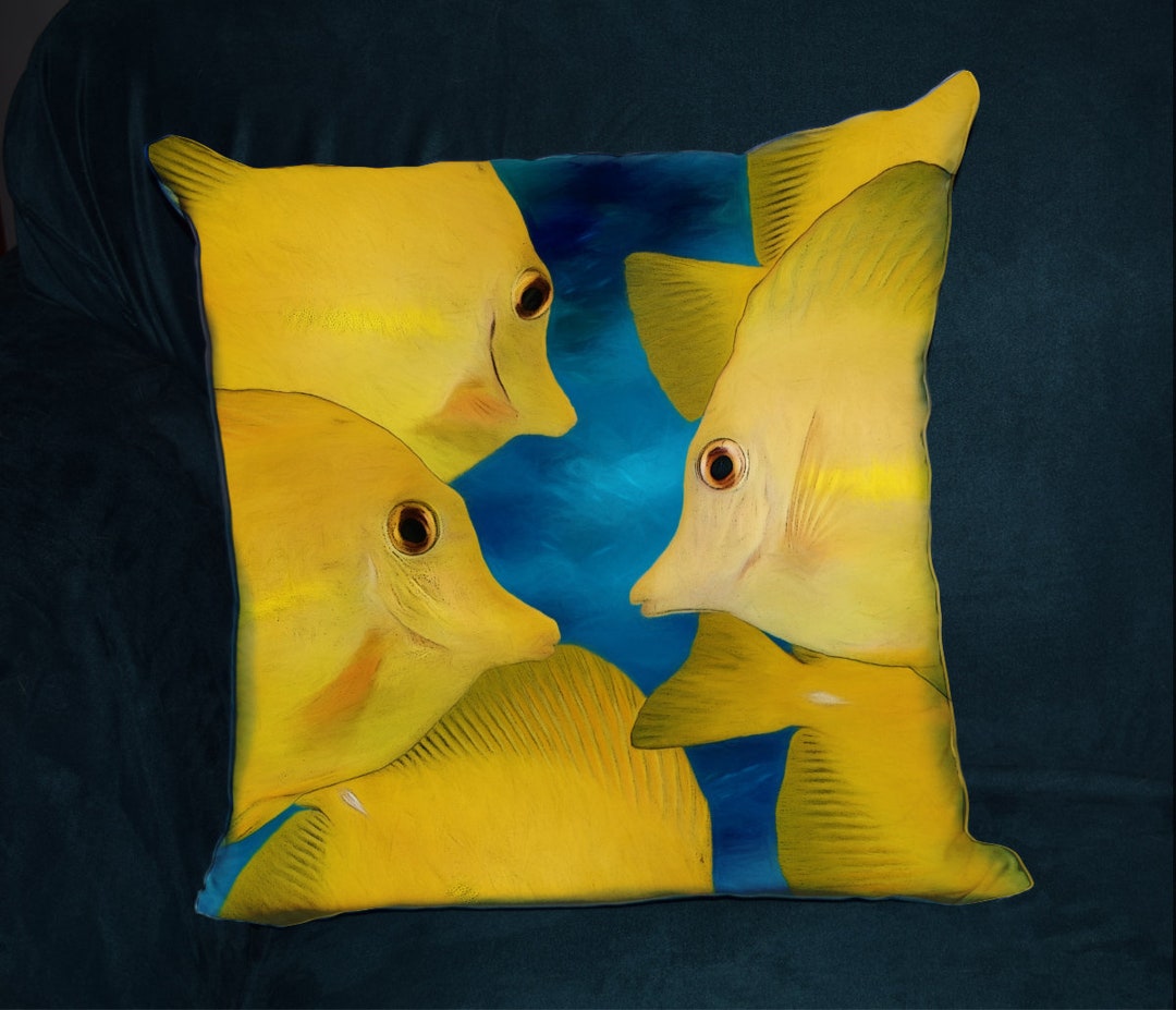 Tropical Fish Pillow, Gift for Tropical Fish Lover, PILLOW, Beach ...