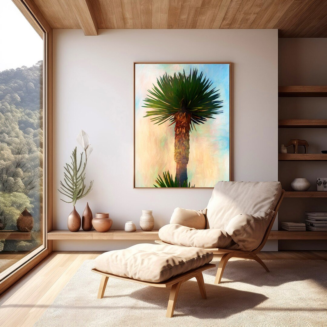 Yucca Modern Plant Art, Yucca Wall Art, Southwest Decor, Cactus Art ...