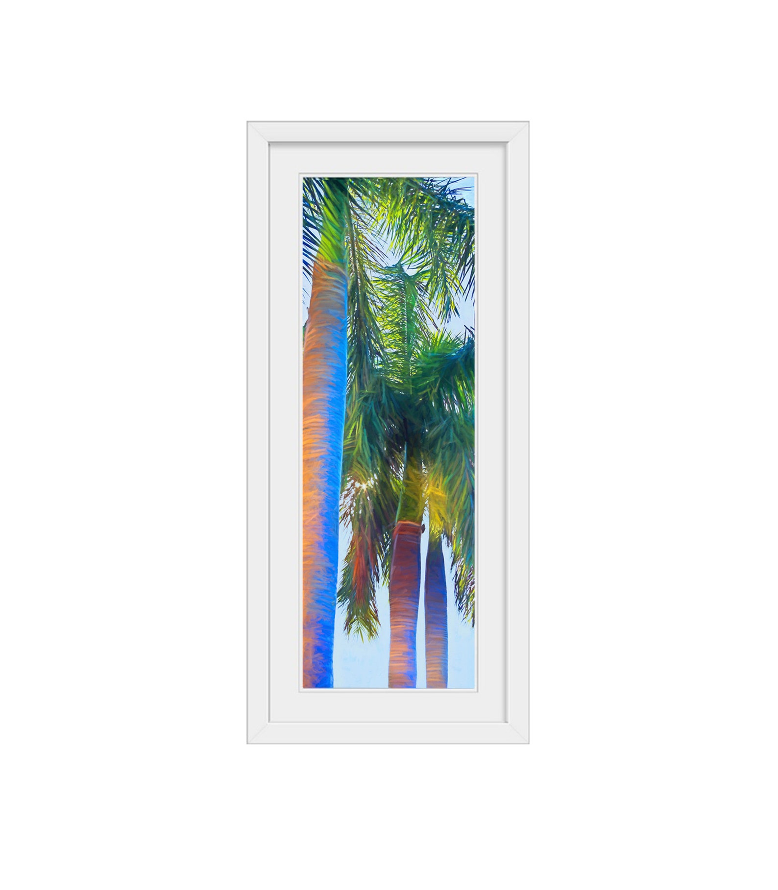 Large Vertical Palm Tree Art Large Wall Art Coastal Beach - Etsy