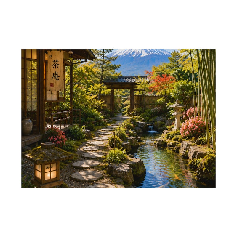 Japanese Garden Posters - Etsy