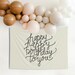 Simple Happy Birthday Sign, Simple Birthday Tapestry, Neutral Birthday ...