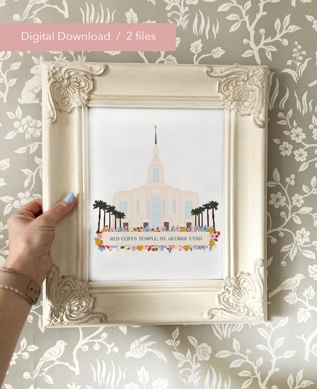 St. George Temple, Red Cliffs Temple, LDS Printable, Digital Download ...