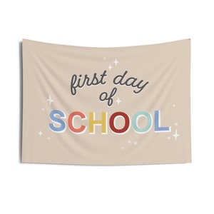 First Day of School Banner, Colorful School Banner, Back to School ...
