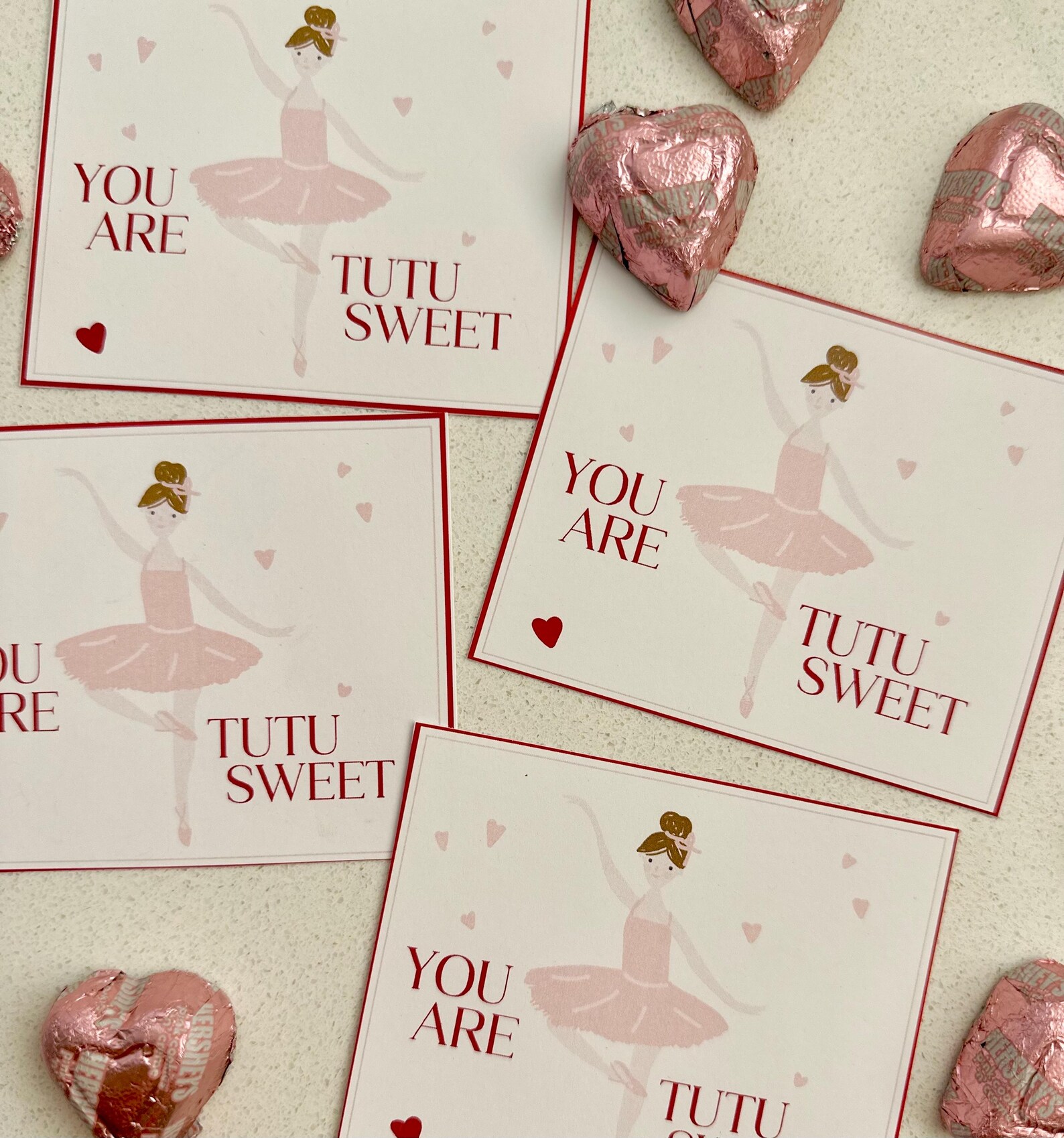 Ballerina Valentine, Dance Valentine, DYI Dance Valentine, Digital ...