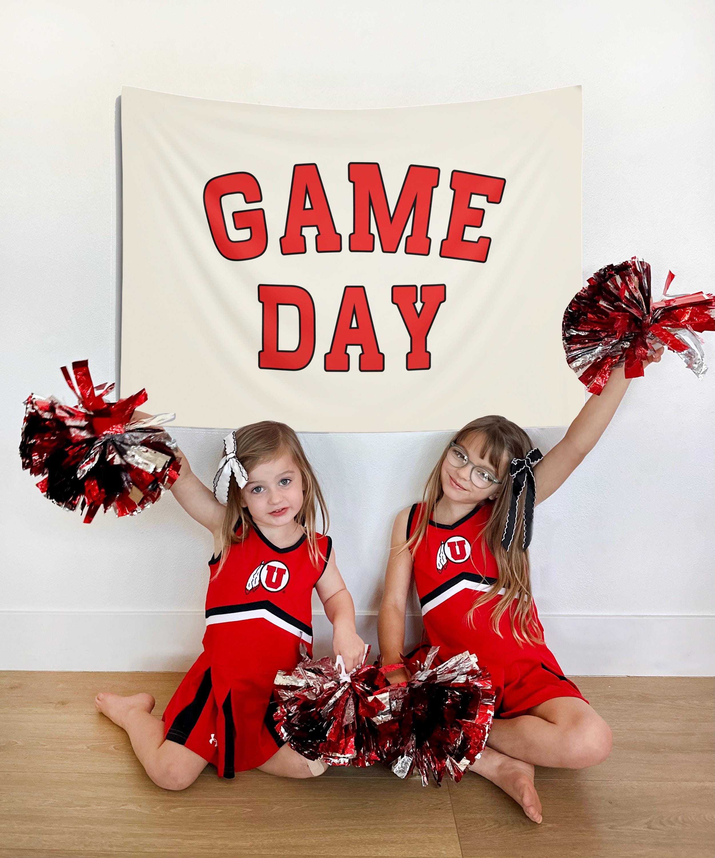 Game Day Banner Blue Team Game Day Decor Game Home Decor Sports Banner ...