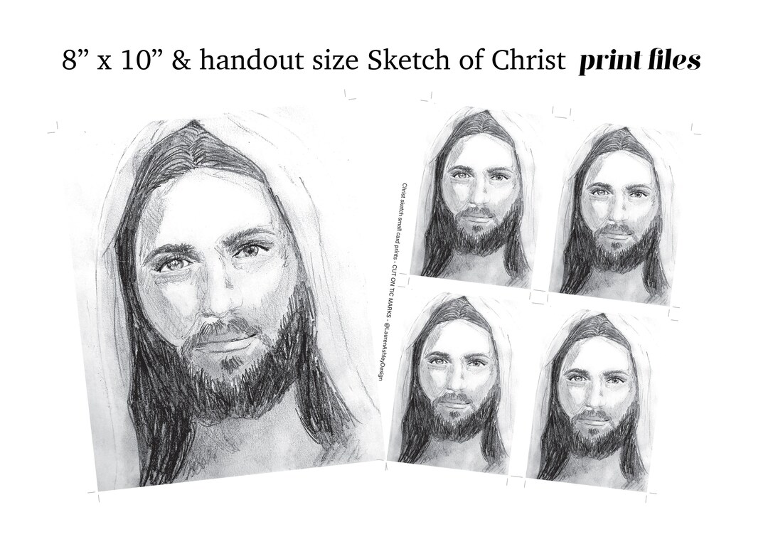Christian Art, Digital Art of Christ, Portrait of Christ, Religious, YW ...