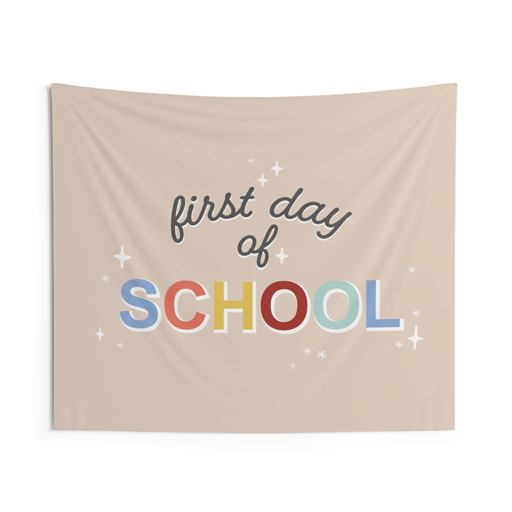 First Day of School Banner, Colorful School Banner, Back to School ...