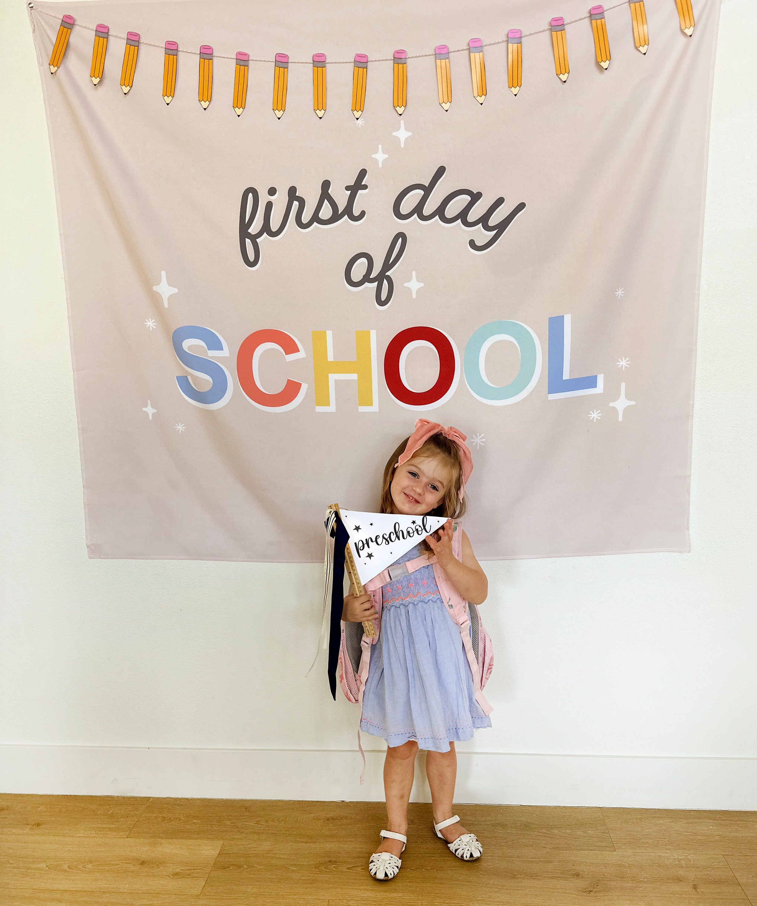 First Day of School Banner, Colorful School Banner, Back to School ...
