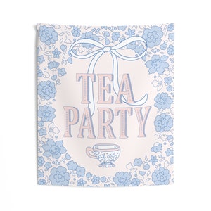 Custom Tea Party Sign, Tea Party Banner, Custom Birthday Sign, Wedding ...