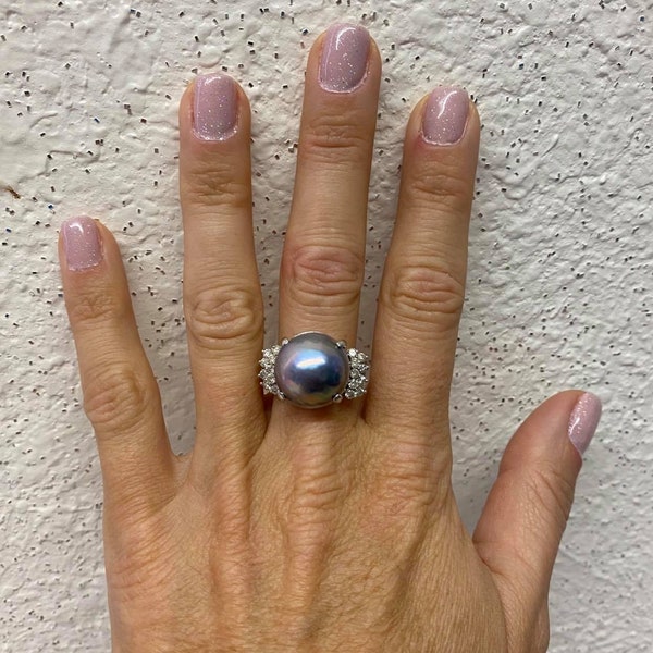 Mabe Pearl Ring - Etsy