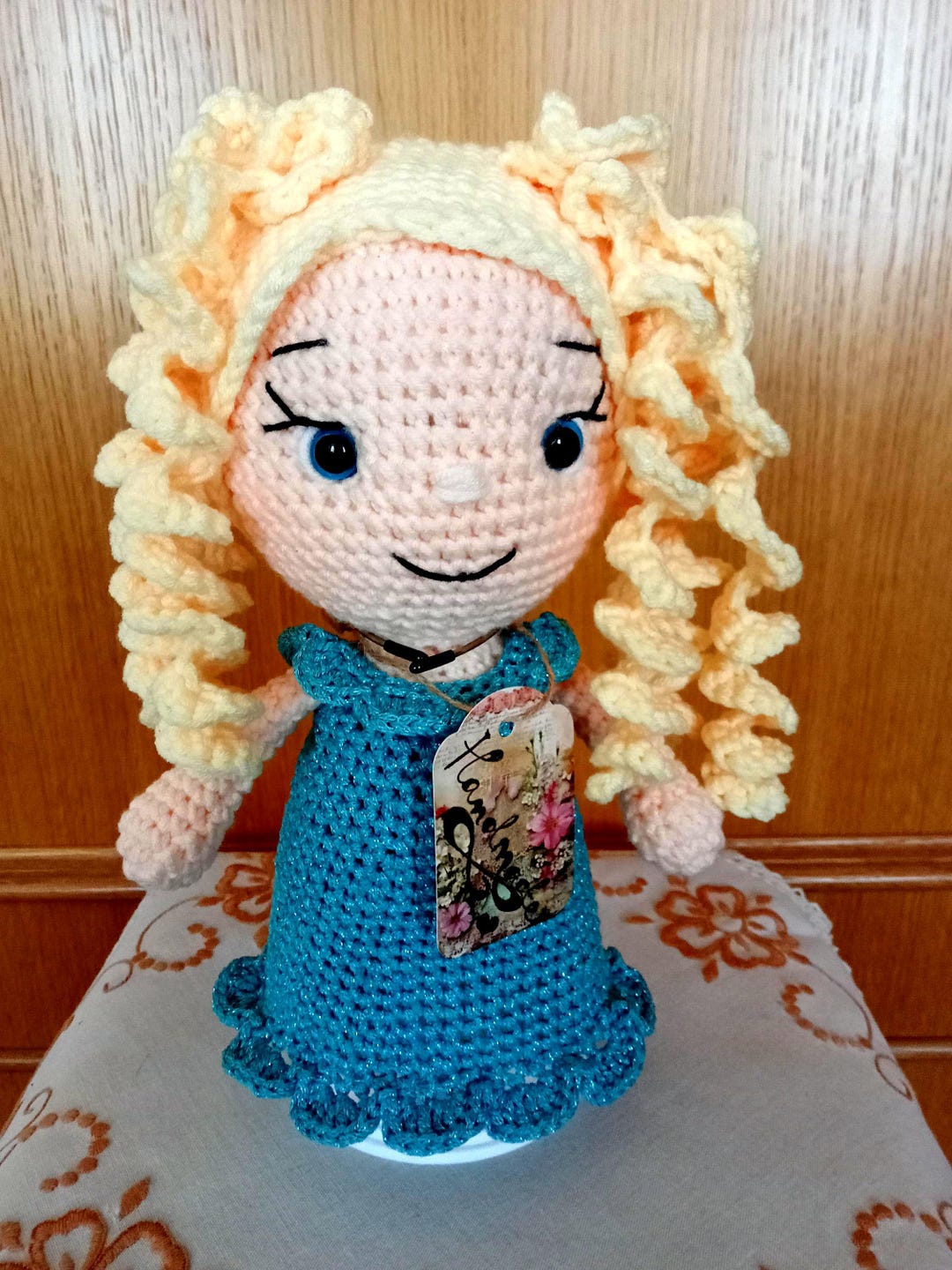 Hand Crocheted Doll/ 2615 - Etsy