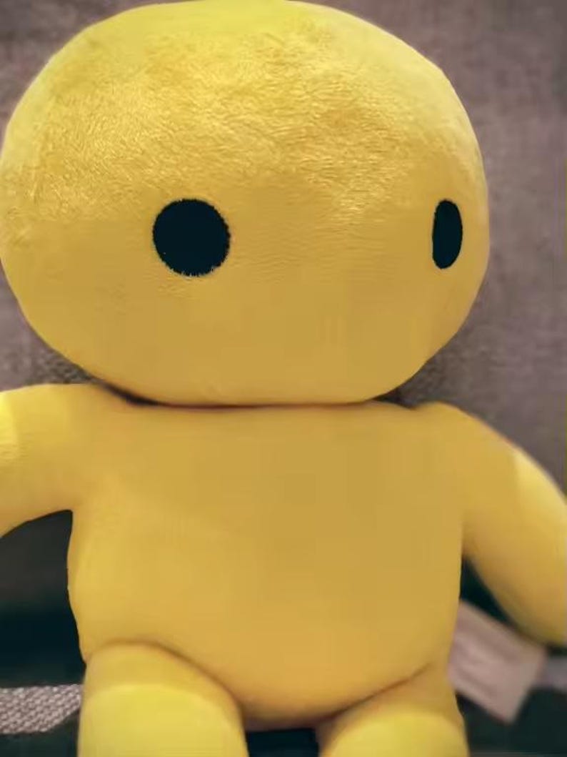 Woobbly Life Plush Toy, Yellow Character Plushie, Kawaii Stuffed Animal ...
