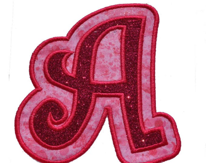 Chunky Varsity Number Font Sparkle Glitter Patch Iron or Sew - Etsy