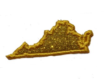 Ohio Glitter Patch Embroidered State of Ohio 2.5 or 4 Inch - Etsy