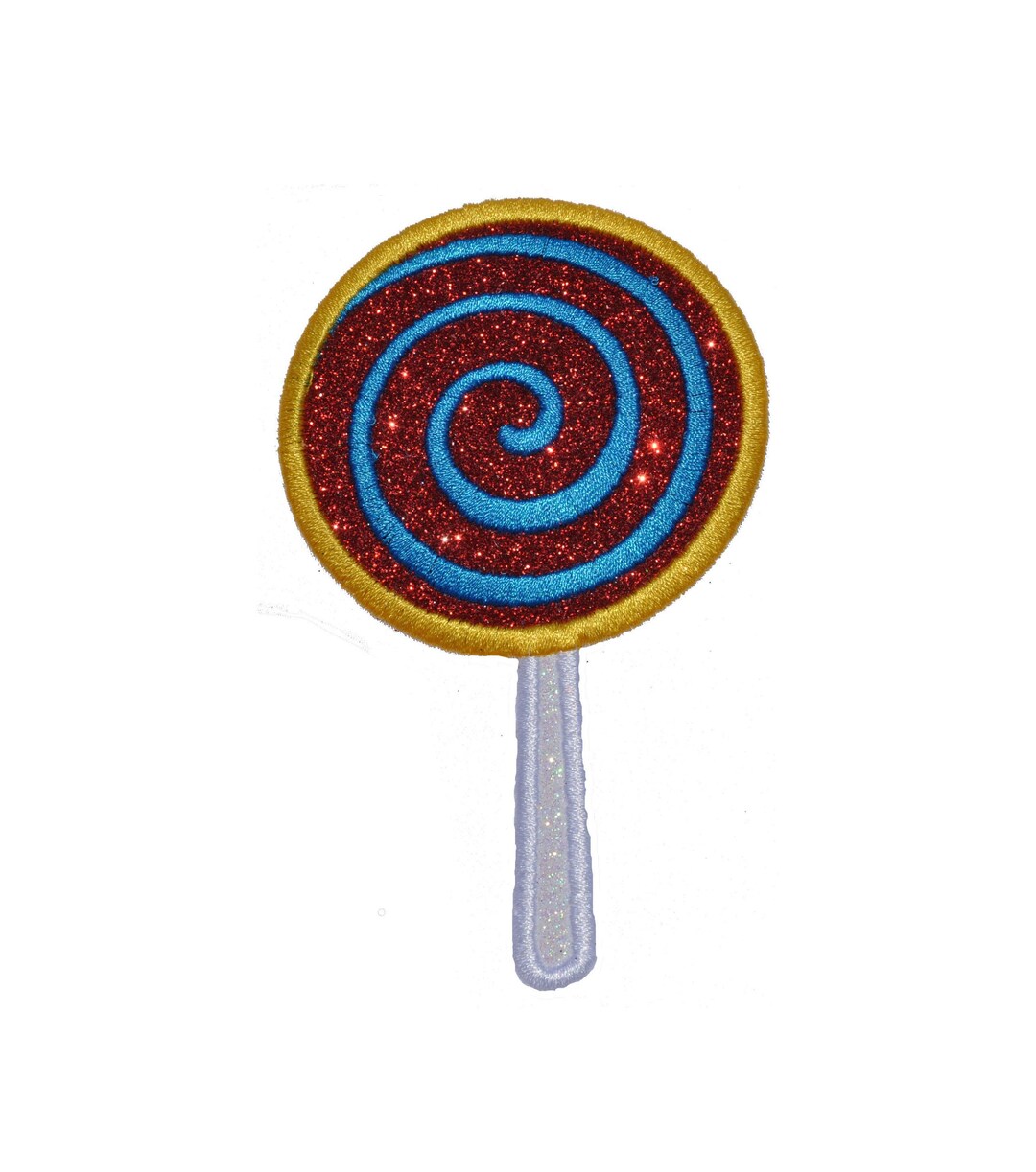 Lollipop, Swirl Sucker Choice of Custom Colors Candy Sparkle Vinyl Iron ...