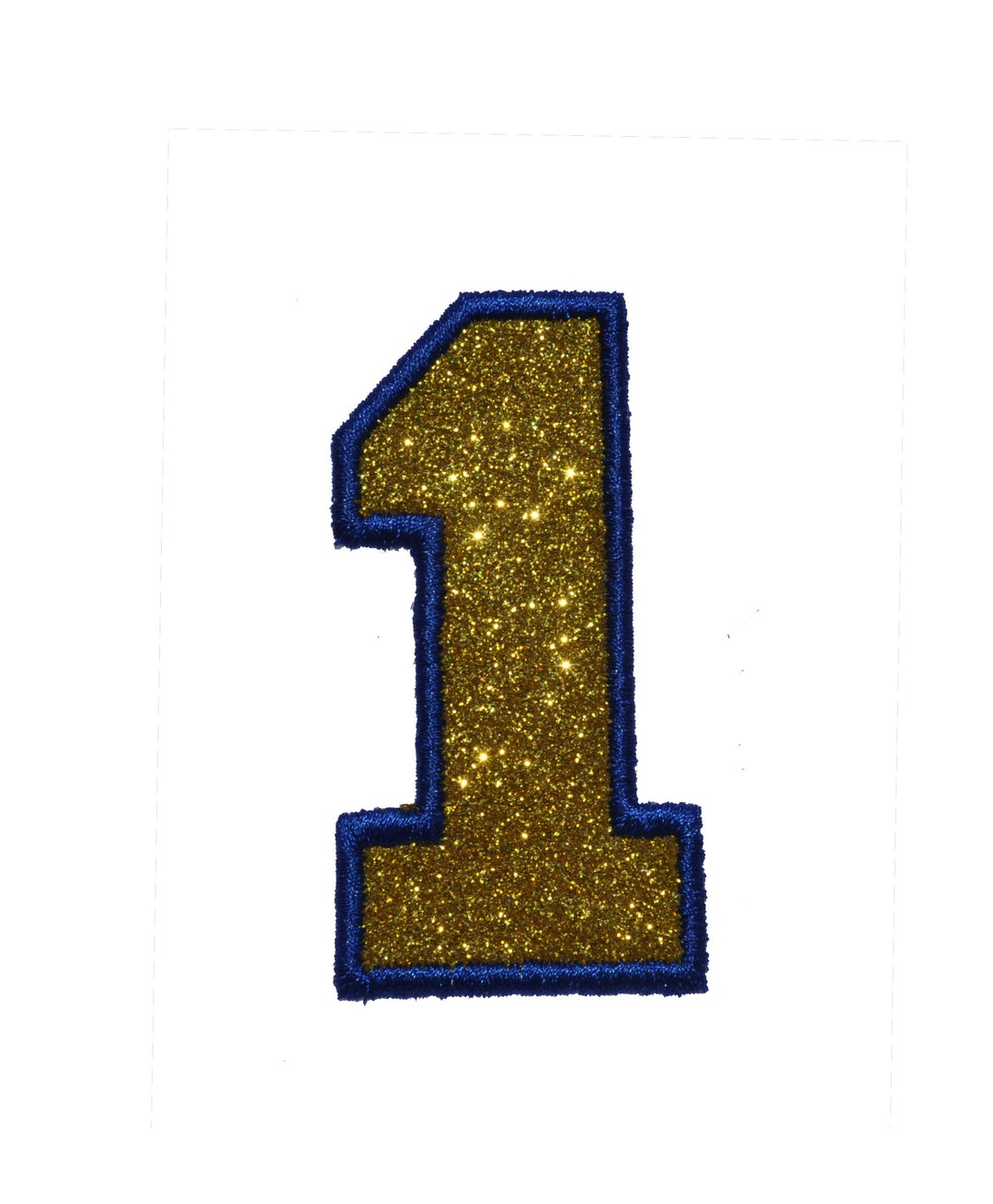 Varsity Number Glitter Patch Letter Initial Glitter Letter Patch ...