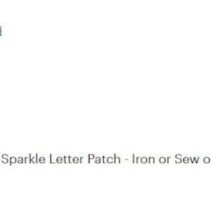 Glitter Letter Patch - Blake Font, Iron on or Sew GL338 - Etsy