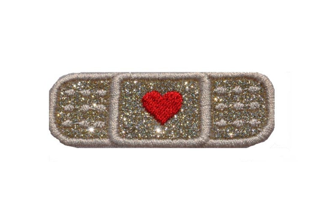 Bandaid Glitter Patch Bandaid With Heart Bandage Glitter Patch Gift for ...