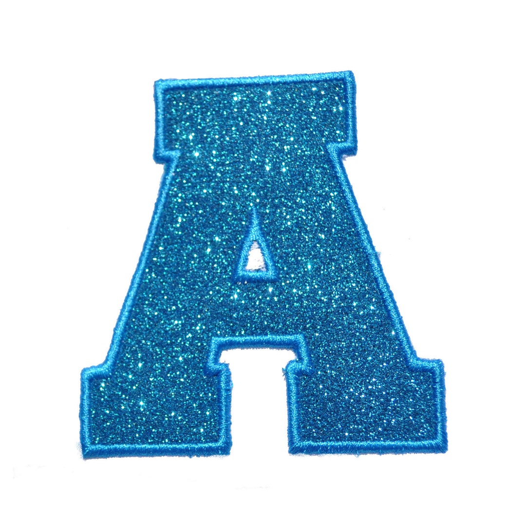 Handmade Varsity Glitter Patch Classic Varsity Custom Monogram Letters ...