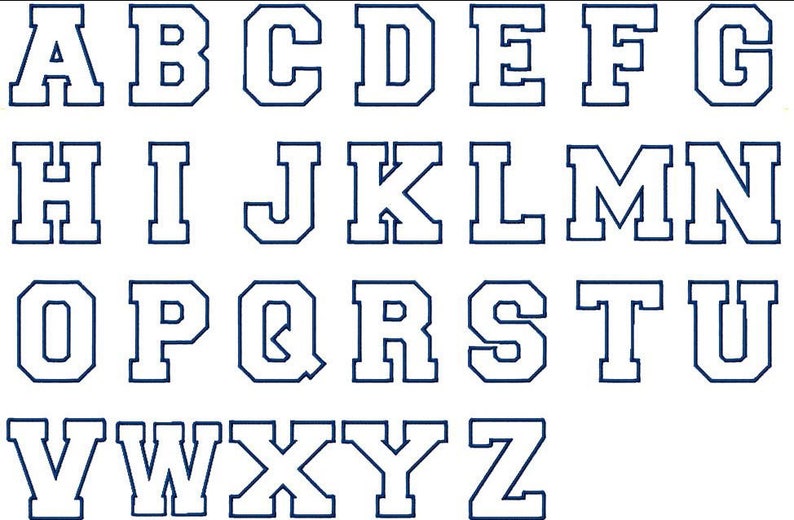 Academic Varsity Classic Sparkle Vinyl Letter Custom - Etsy Canada